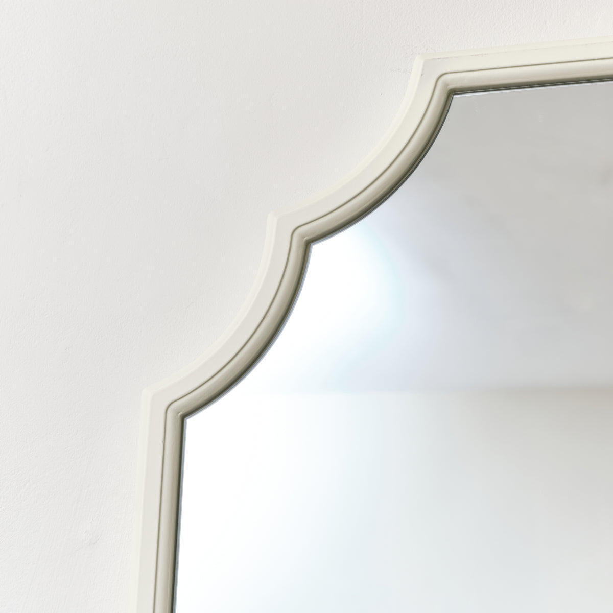 Ivory Geometric Framed Wall Mirror 80cm x 50cm – Melody Maison Ltd