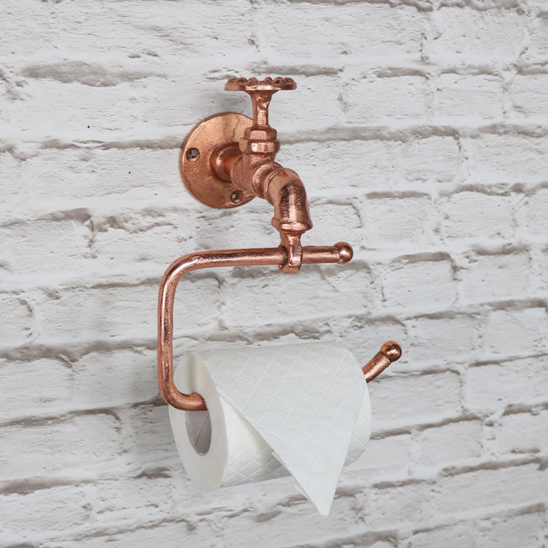 Copper Metal Tap Toilet Roll Holder – Melody Maison Ltd