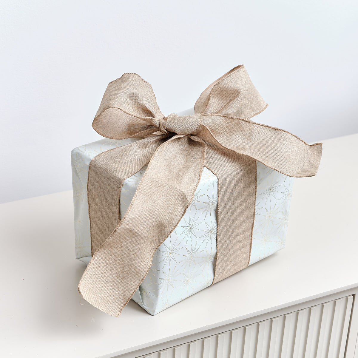 Natural Linen Hessian Look Wired Ribbon 2.7m – Melody Maison Ltd